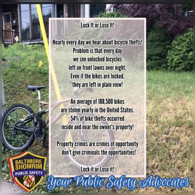 Baltimore Jewish Life | Baltimore Shomrim: Lock It or Lose It!